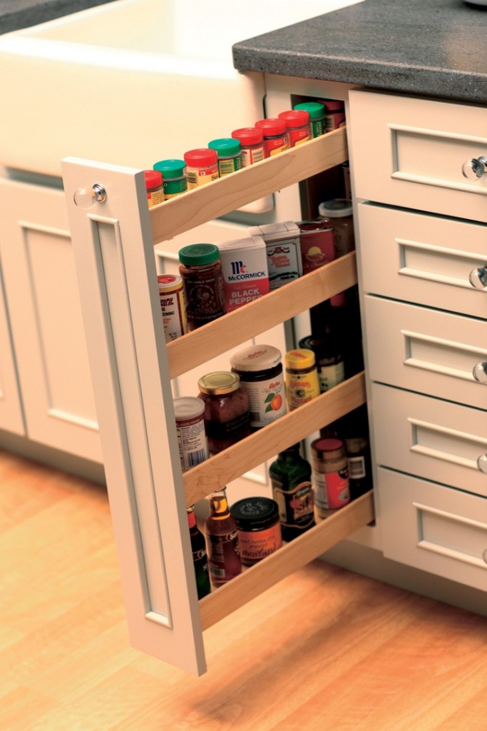 10 Clever Ideas to Organize Your Kitchen Spice Cabinet - Sunlit Spaces