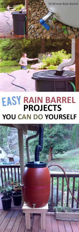 Easy Rain Barrel Projects You Can Do Yourself - Sunlit Spaces