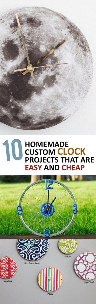 10 Homemade Custom Clock Projects that are Easy and Cheap - Sunlit Spaces
