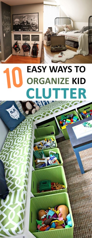 10 Ways to Organize Kid Clutter - Sunlit Spaces