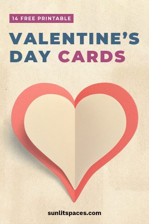 14 Free Printable Valentines Day Cards - Sunlit Spaces