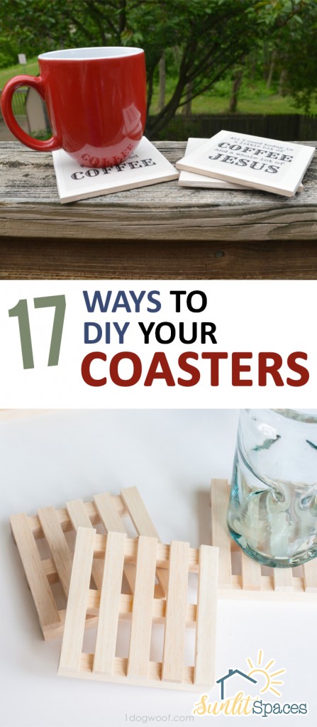 17 Ways to DIY Your Coasters - Sunlit Spaces