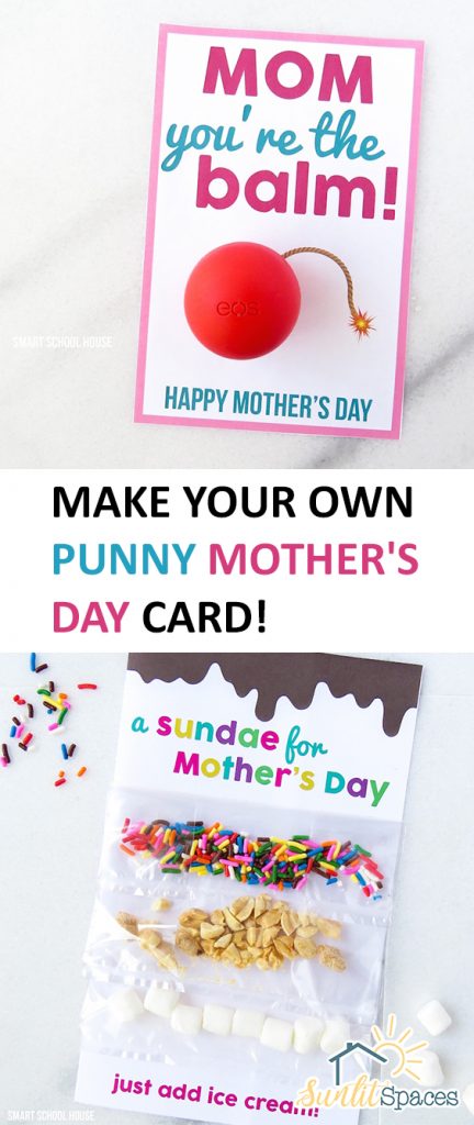 Make Your Own Punny Mother's Day Card! - Sunlit Spaces